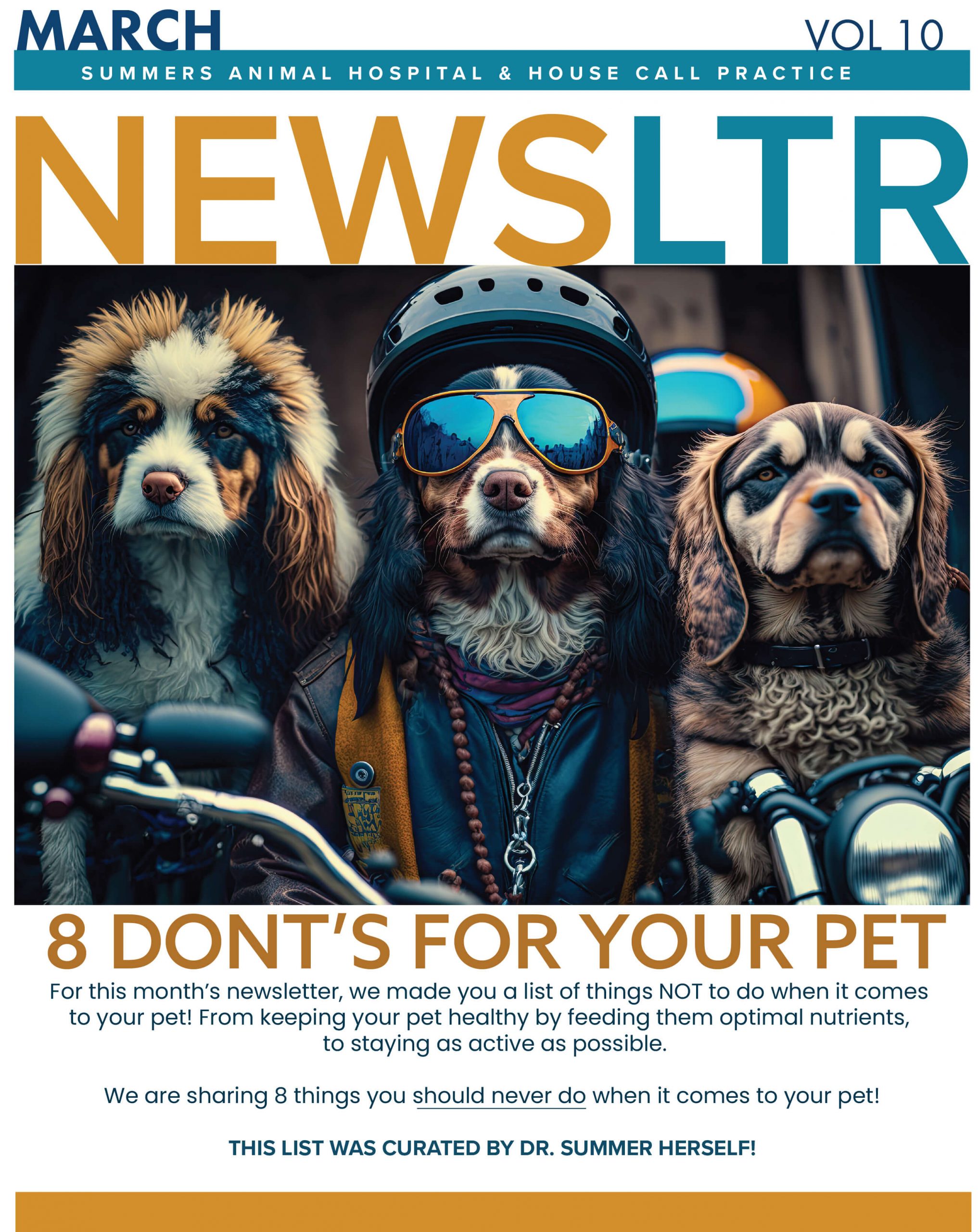 March 2023 Newsletter | Summer's Animal Hospital & House Call Practice
